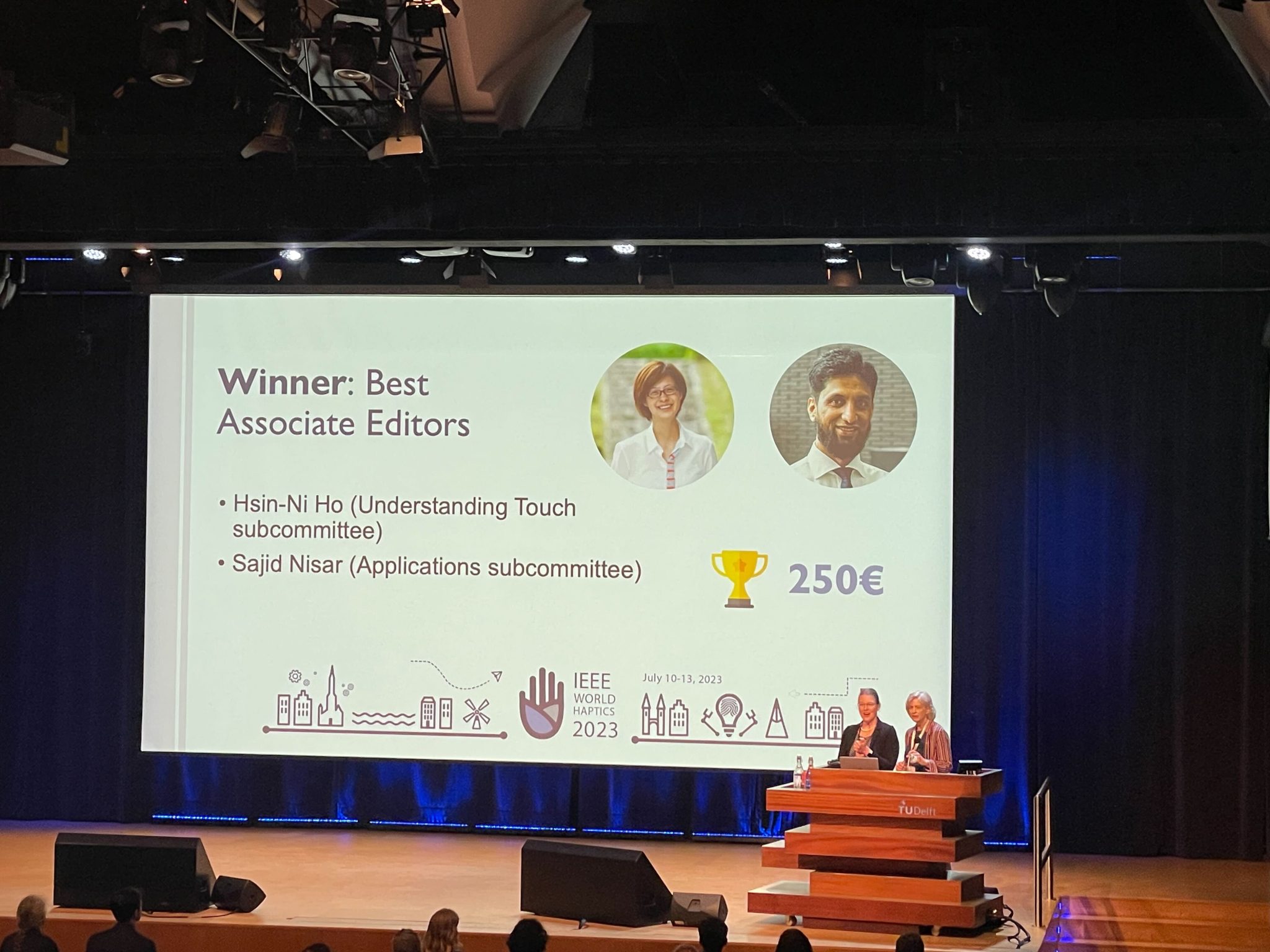 Associate Professor Hsin-Ni Ho received “Best Associate Editor Award ...