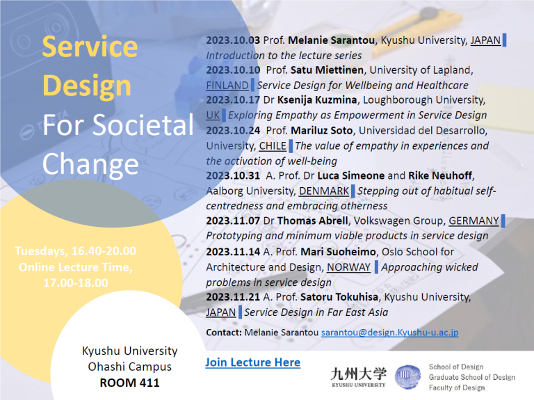 Special Project on Design VII “Service Design for Societal Change ...